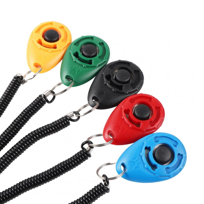 Adjustable Dog Training Clicker with Sound Key Chain