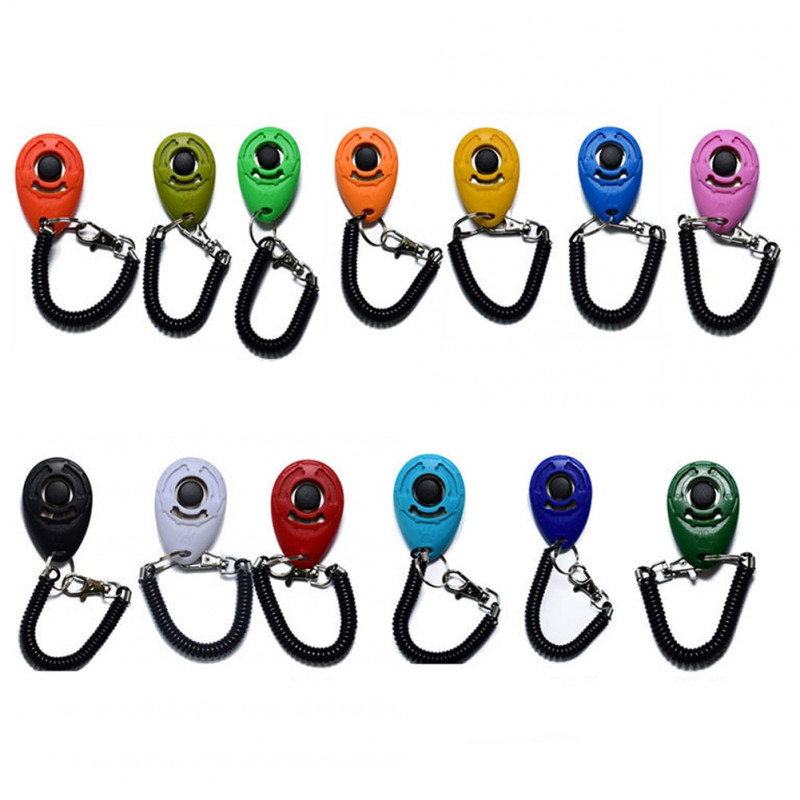 Adjustable Dog Training Clicker with Sound Key Chain